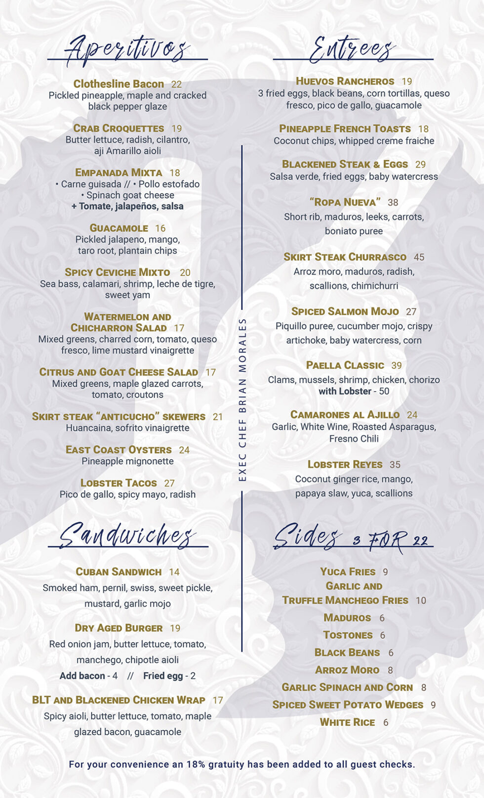MENUS - SON CUBANO Restaurant-Bar
