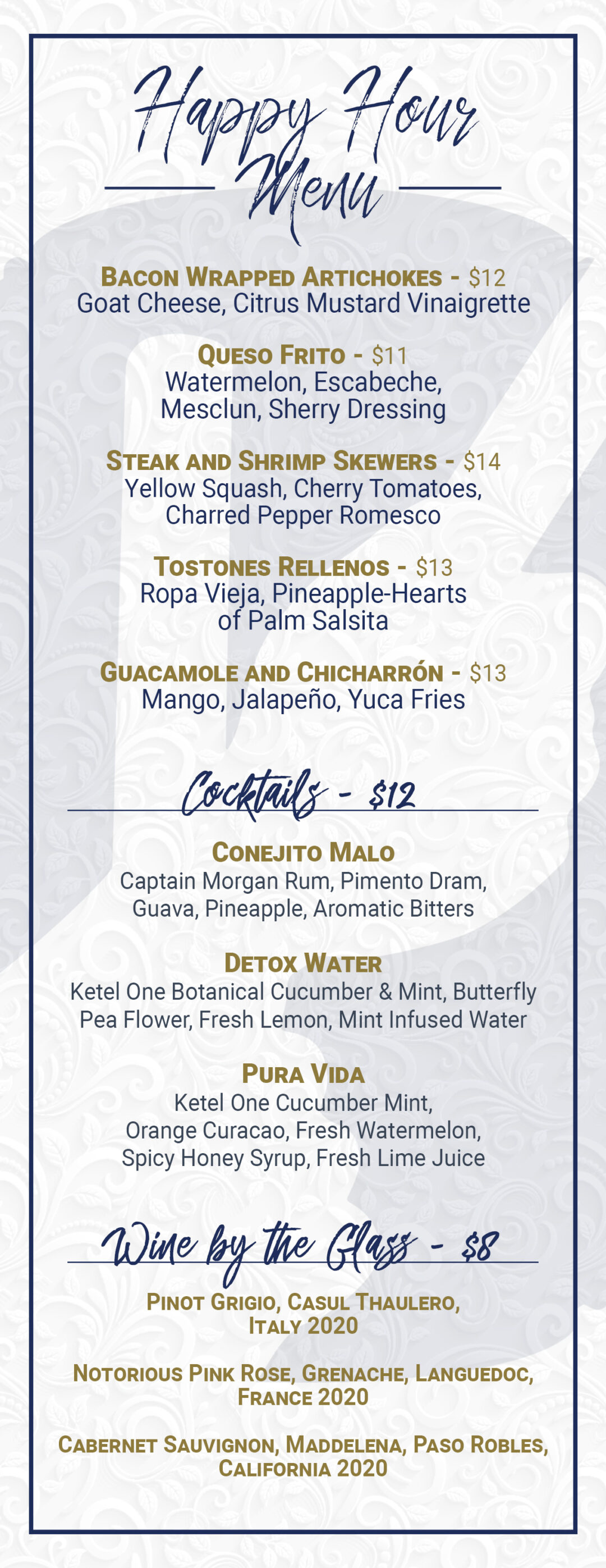 MENUS - SON CUBANO Restaurant-Bar